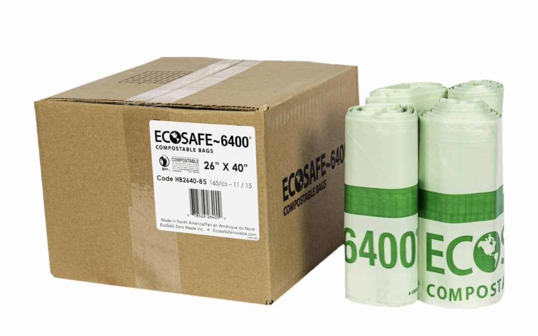EcoSafe Compostable & Biodegradable Trash Bags 22 Gallon